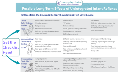 Infant Reflexes Chart